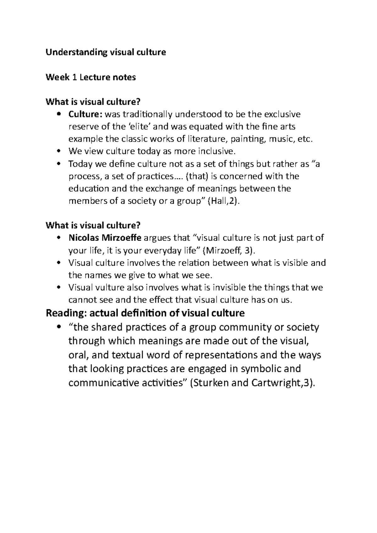 Understanding visual culture - We view culture today as more inclusive ...