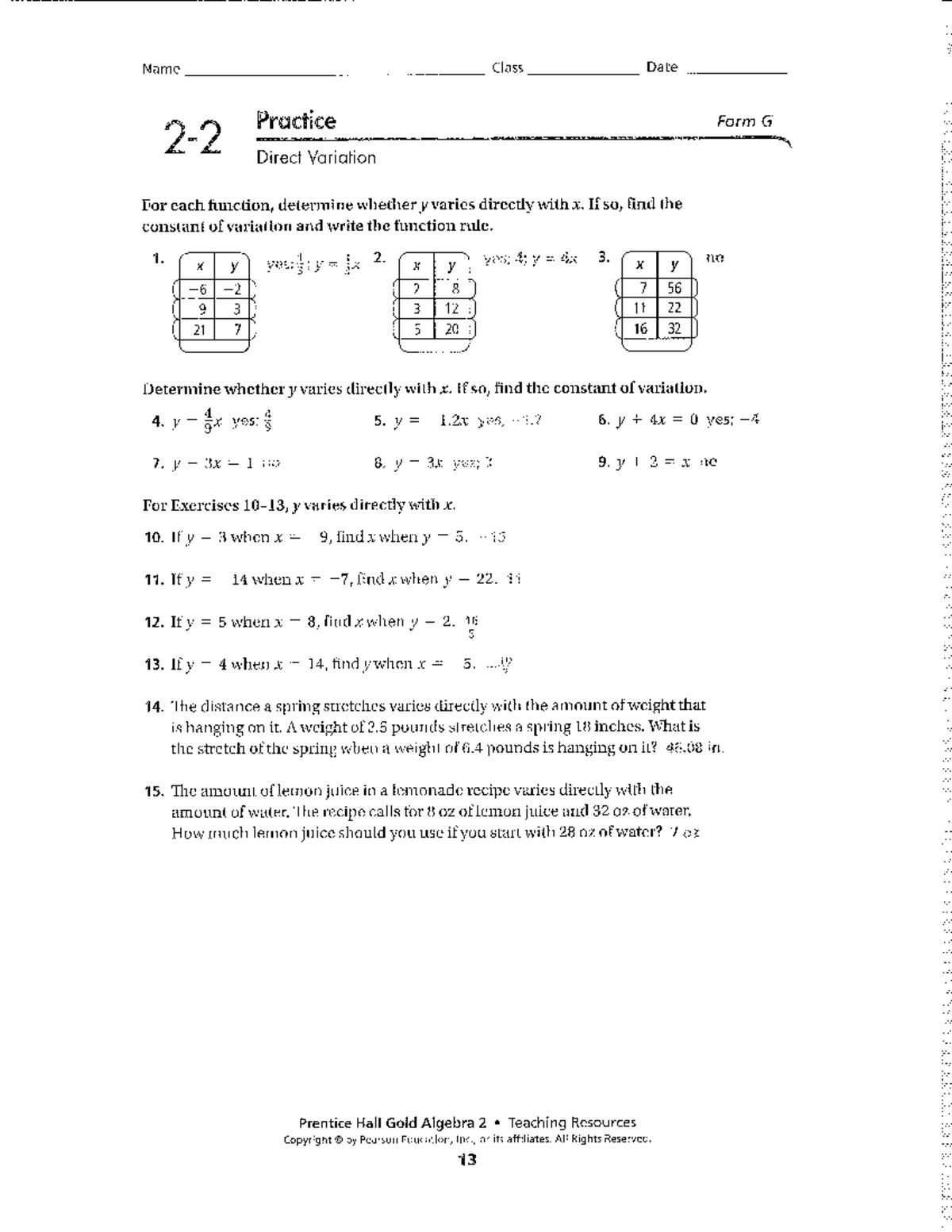 2 - Unit 1 of Algebra 2 Honors at Langley High School FCPS - Studocu