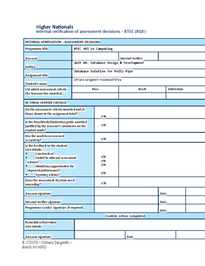 Unit 01 Programming Assignment - Higher National Diploma - Studocu