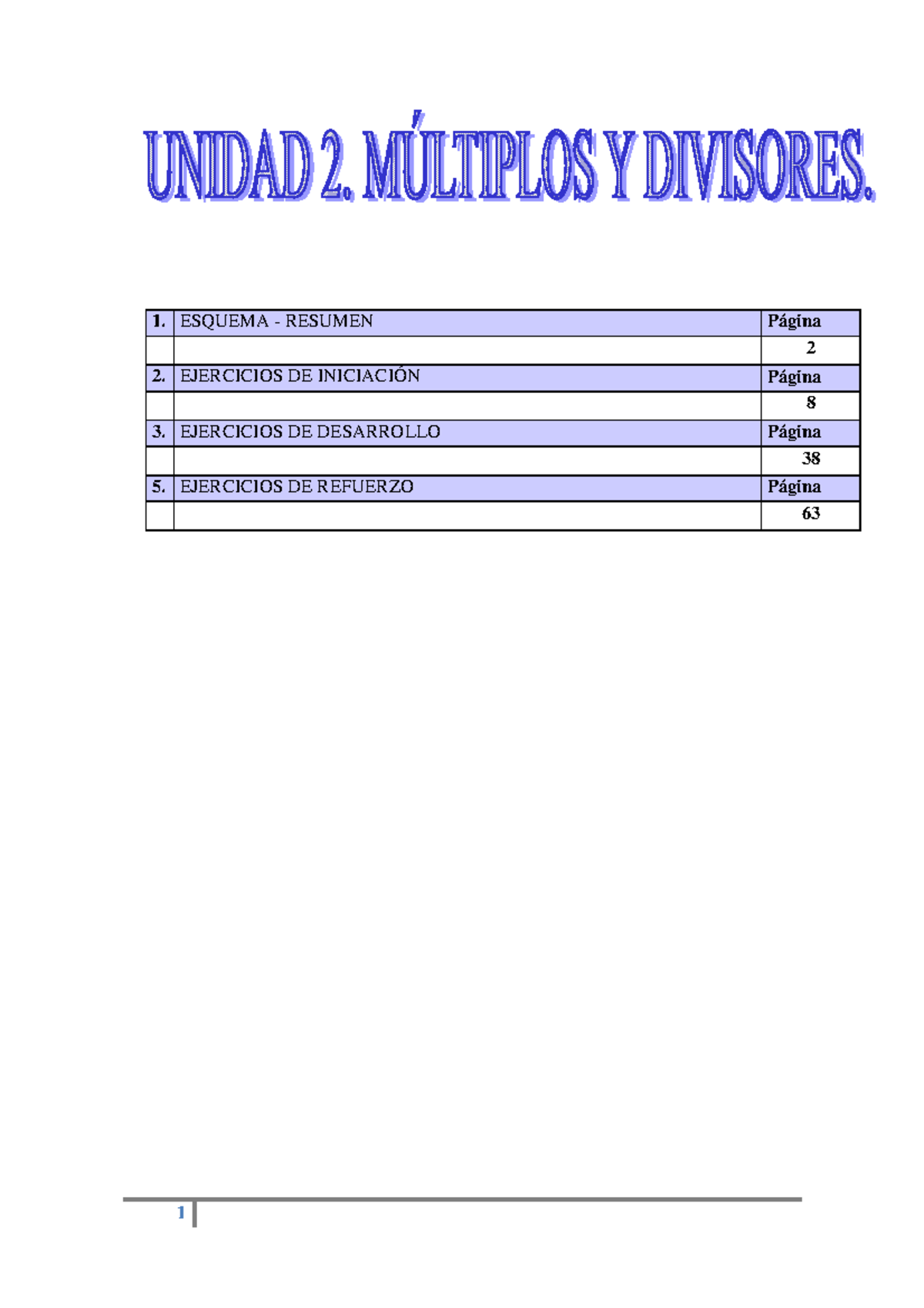 Unidad 2 - multiplos y divisores - ESQUEMA - RESUMEN Página 2 ...