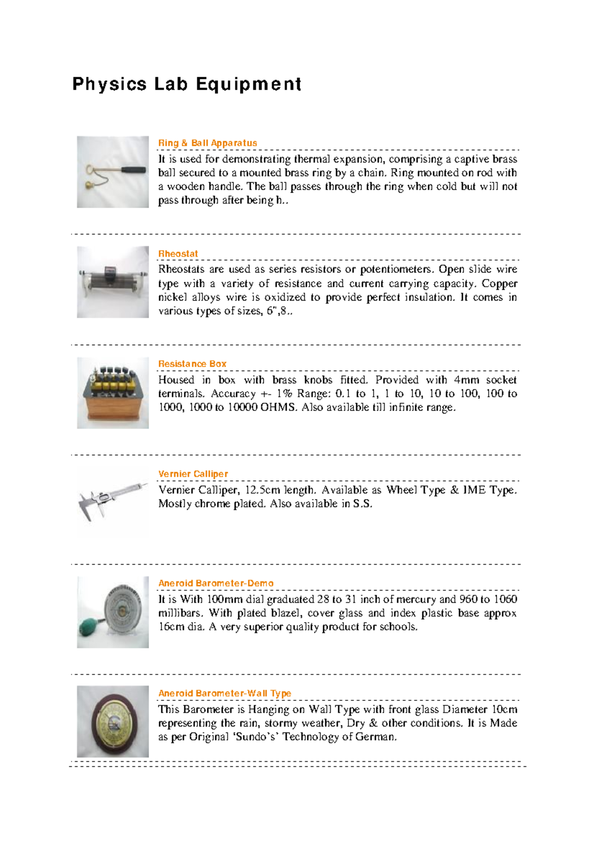Physics Lab Equipment - lab - Physics Lab Equipment Ring & Ball Apparat ...