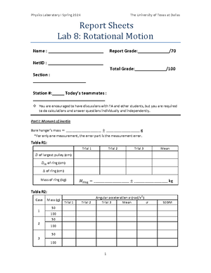Lab08 Pre-lab - Dhshsh - Physics Laboratory I Spring 2024 The ...