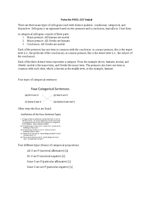 Notes on Inductive Args and Stat Syllogisms - Introduction to Inductive ...