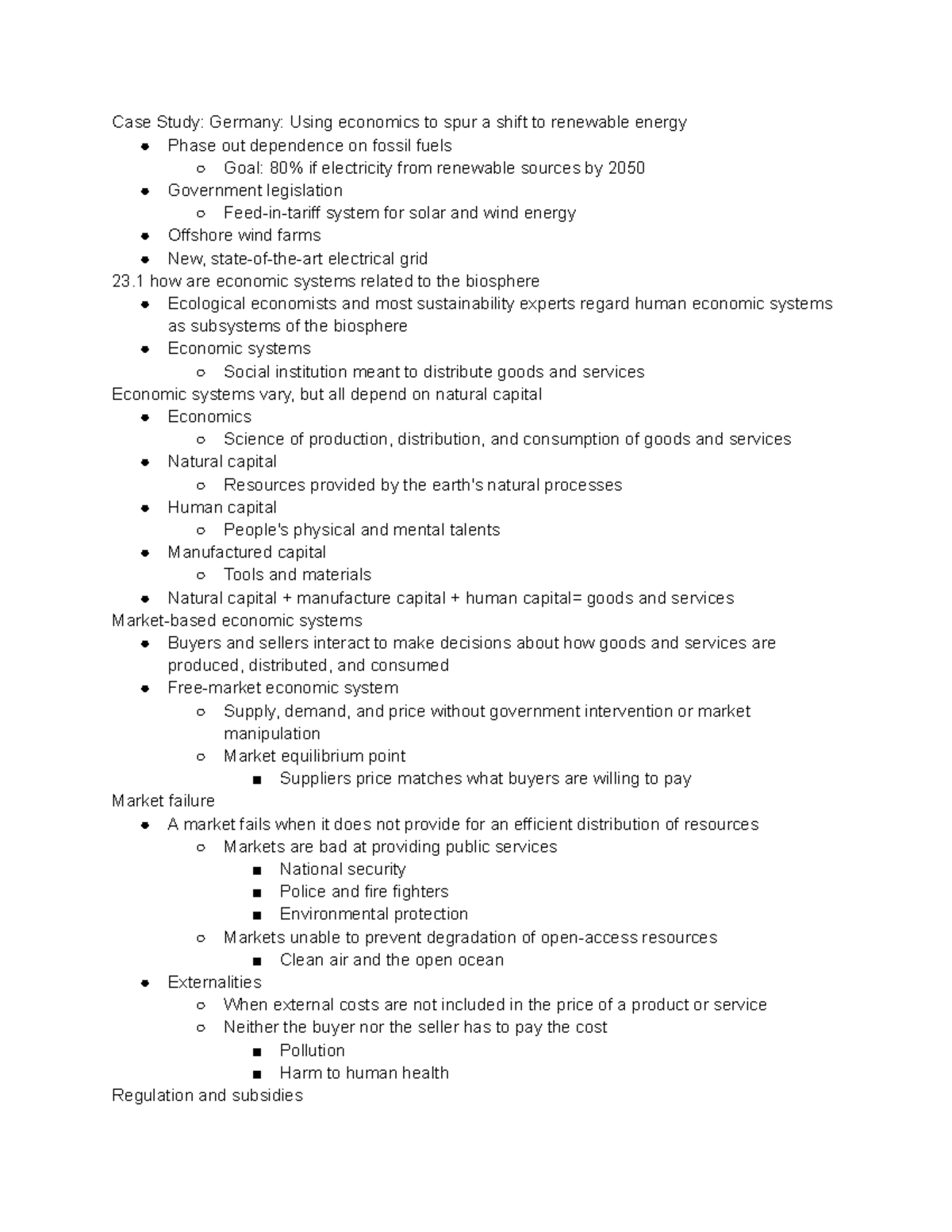 Intro to Environmental Science- economics, environment, and ...