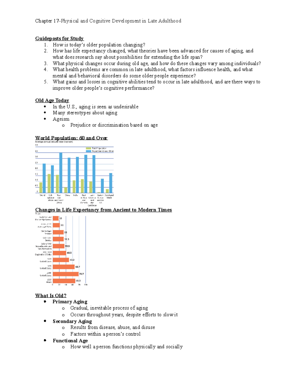 Chapter 17-Lifespan Development - Guideposts for Study 1. How is today ... Chapter 17-Lifespan Development - Guideposts for Study 1. How is today ...