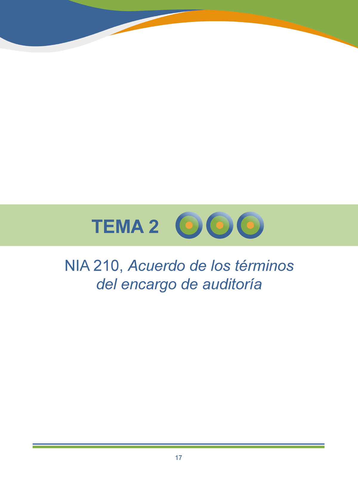 NIA 210 UNAM - exposicion acercad de la NIA 210, la cual consiste en ...