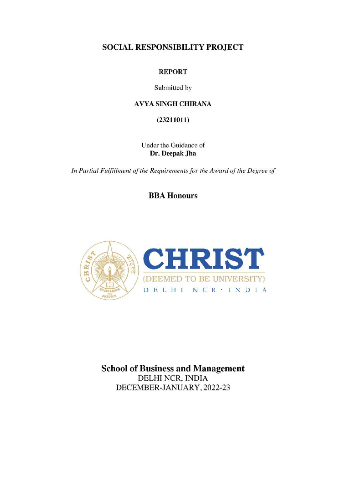 SRP Project Report Format - Guidelines Delhi NCR.docx 1 - Introduction ...