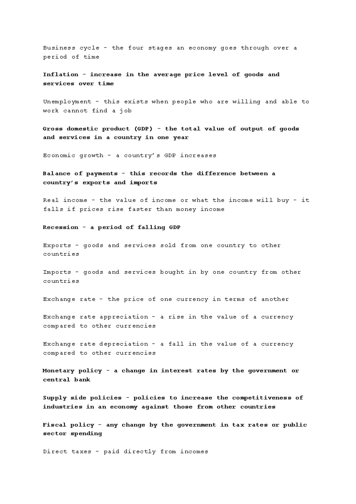 Chapter 6 - External influences on business activity -2 - Business ...