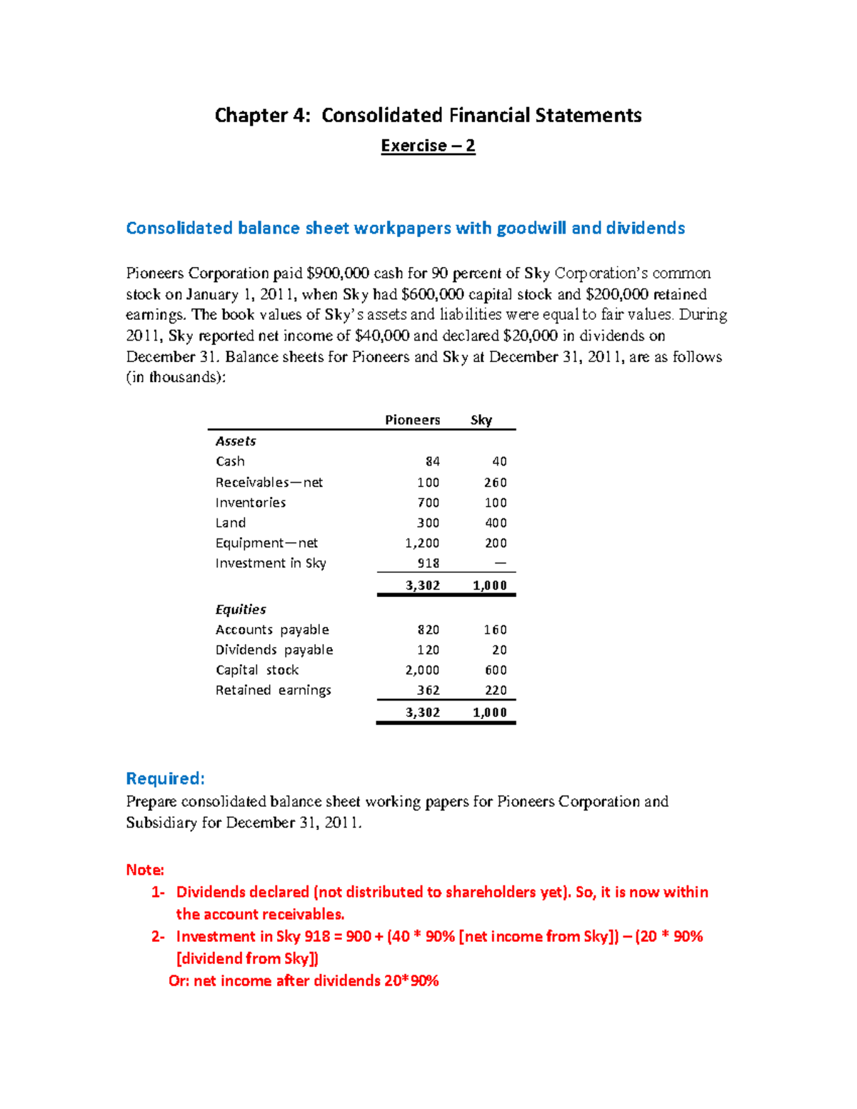 Chap 4 Exercise-2 - Summary Managerial Accounting - Chapter 4 ...