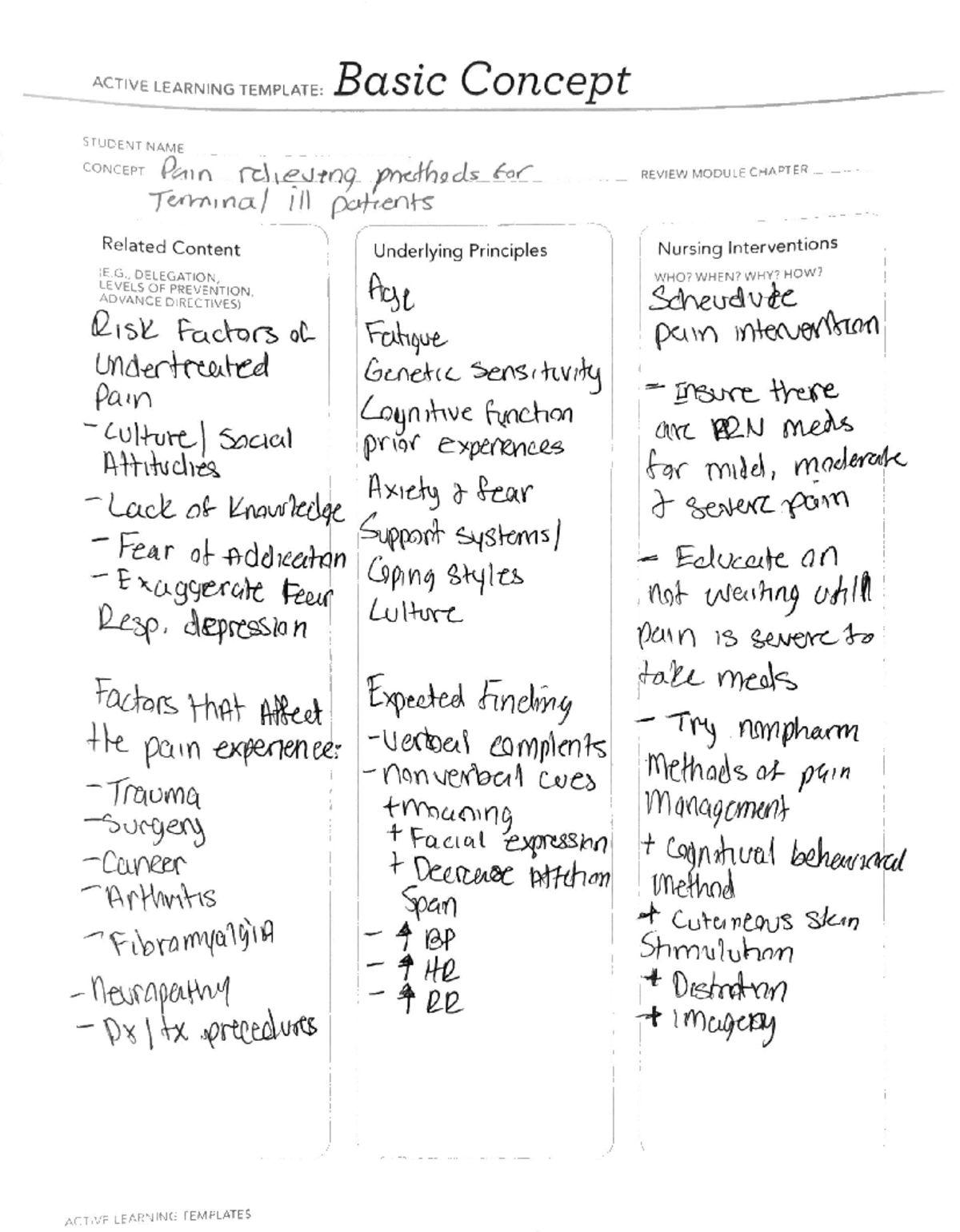 CMS Final Templetes - ........ - NUR 426 - Studocu