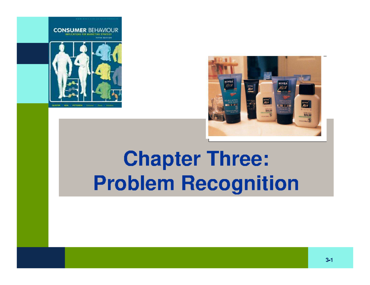 Problem recognition - Chapter Three: Problem Recognition ...
