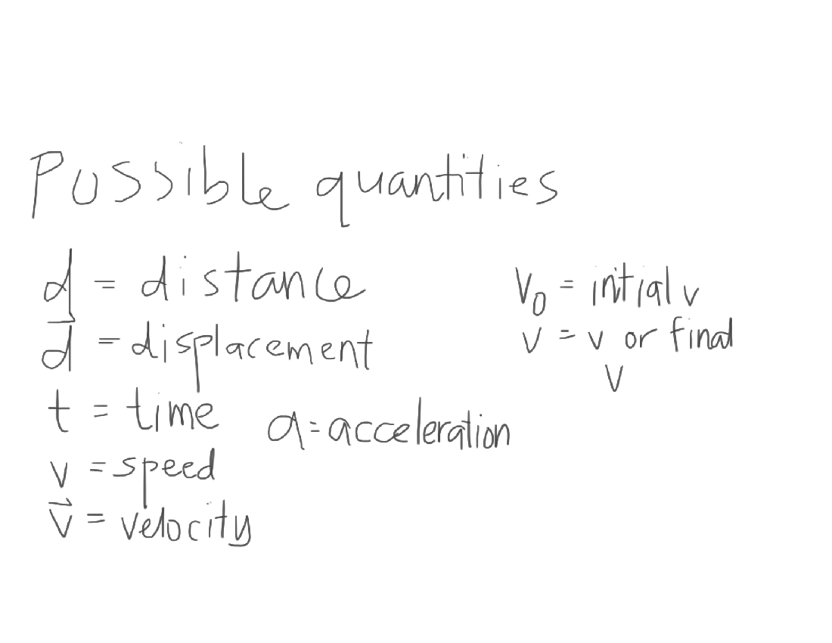 Kinematic equations sample solutions - General Mechanics - Studocu