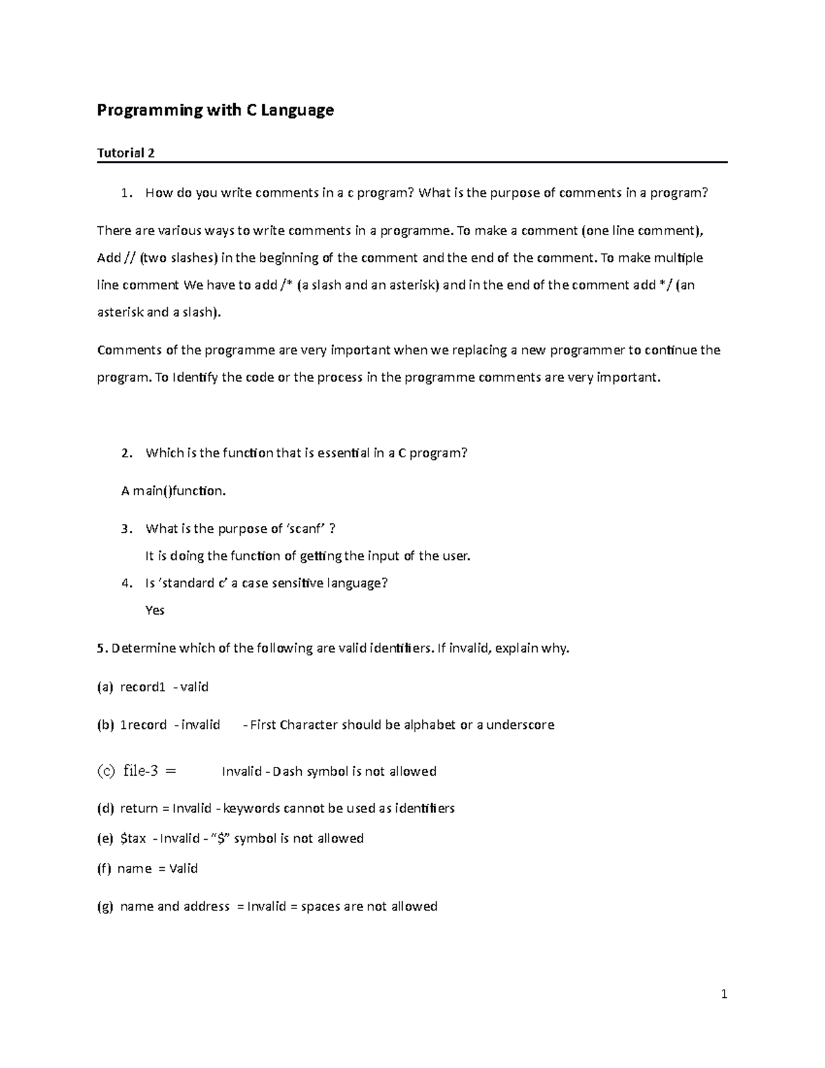 Tutorial 02 - These are practical materials please refer and do maths ...