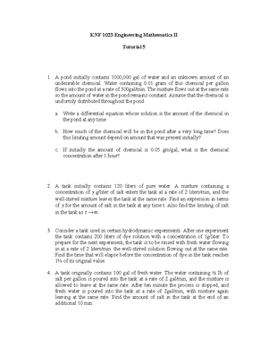 Tutorial Question Mathematics - Tutorial Solve the quadratic equation a ...