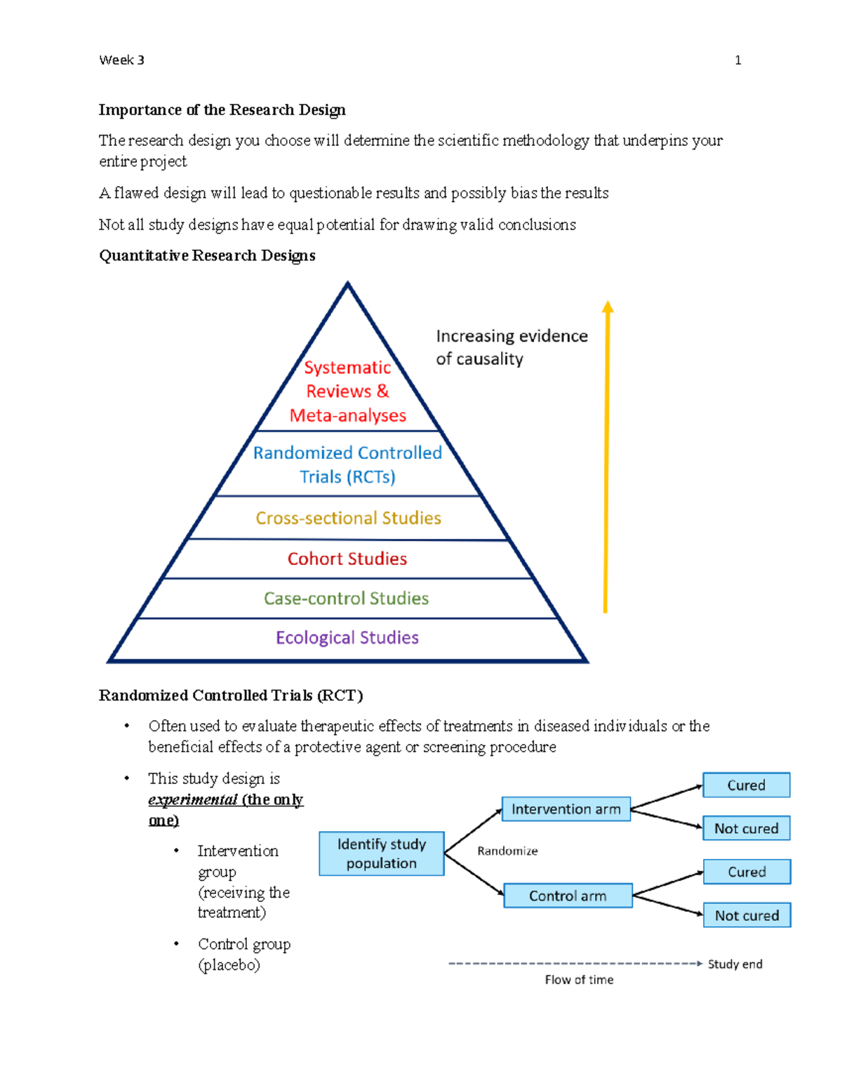 Research Methods Week 3 - Importance of the Research Design The ...