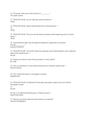 CAMPUS JOURNALISM COURSE OUTLINE LESSON PLAN - Final Performance Task ...