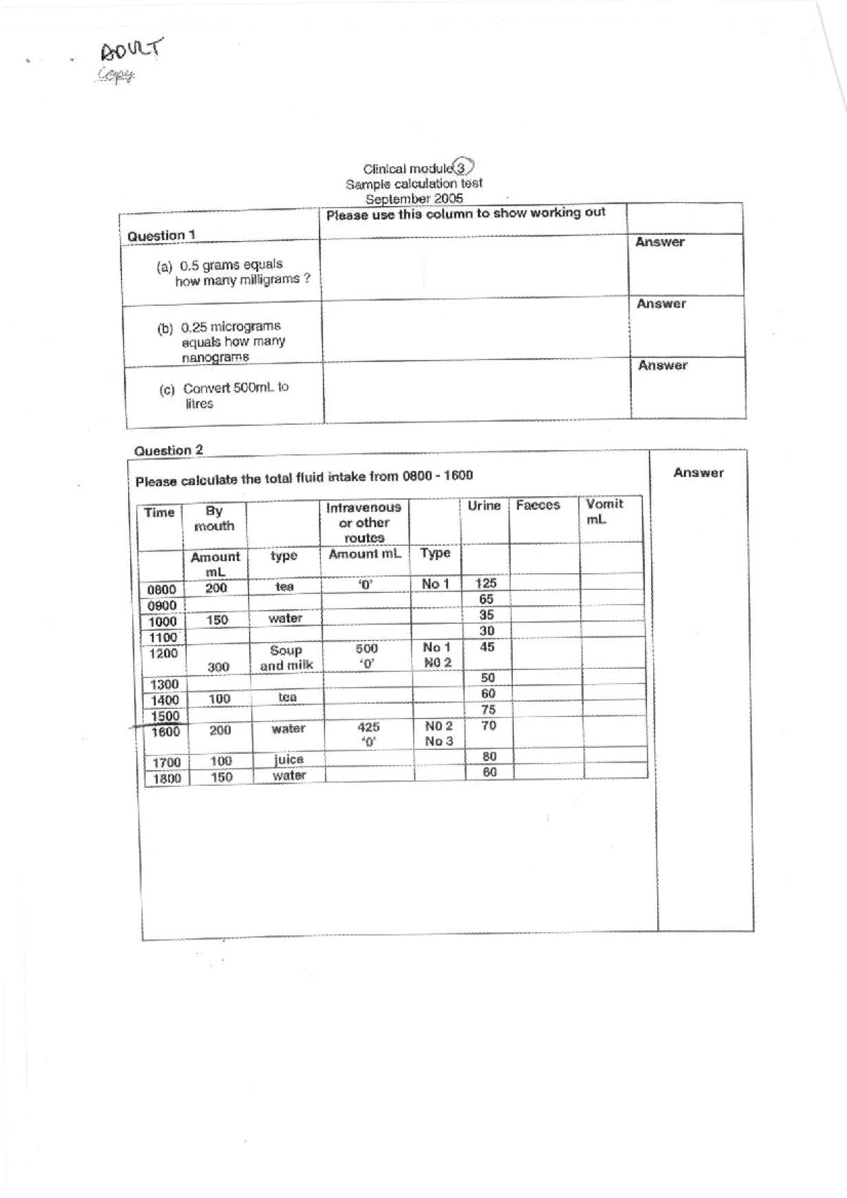 Drug Prescription Exam Questions - HSCN4102Y - Studocu