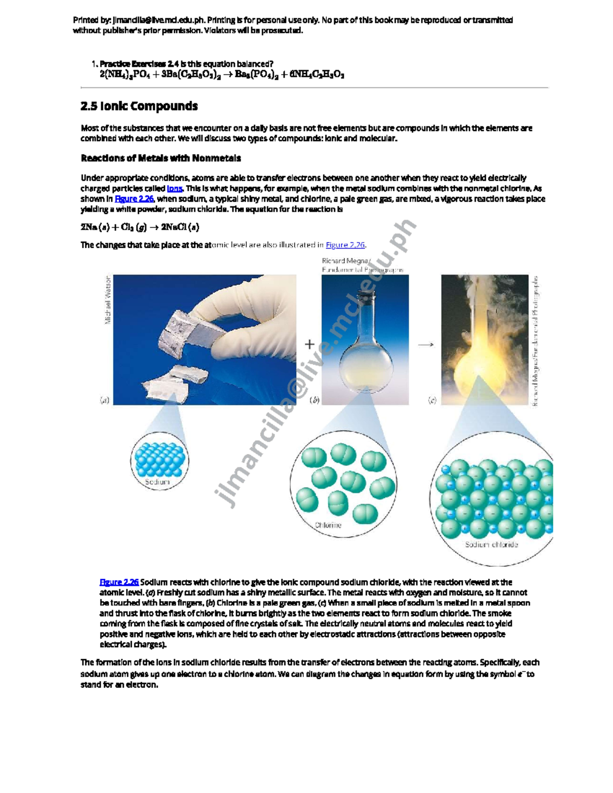 2.5 Ionic Compounds - Chemistry for Engineers - Studocu