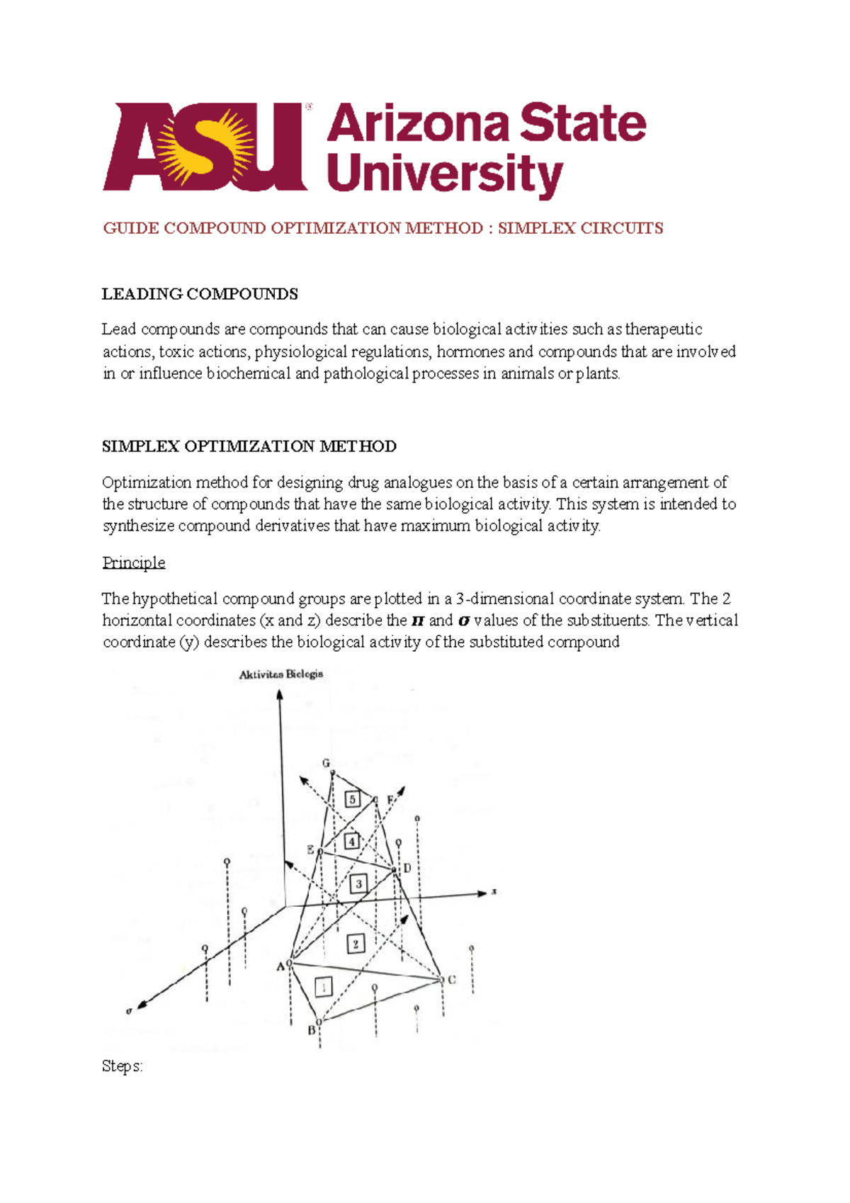 Biology Guide Compound Optimization Method Guide Compound Optimization Method Simplex