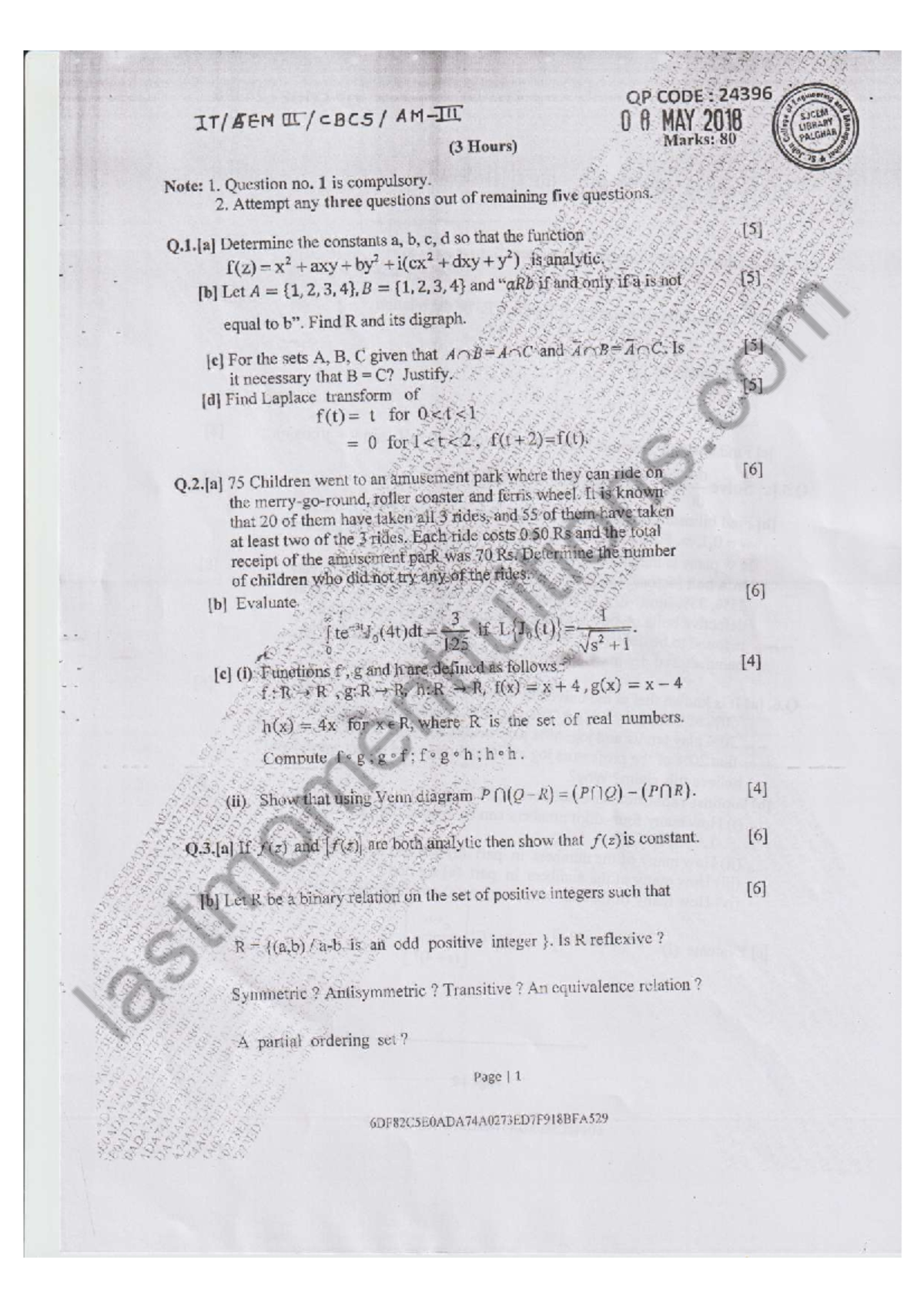 AM 3 May 2018 - pyq - DataBase Managemet System - Studocu