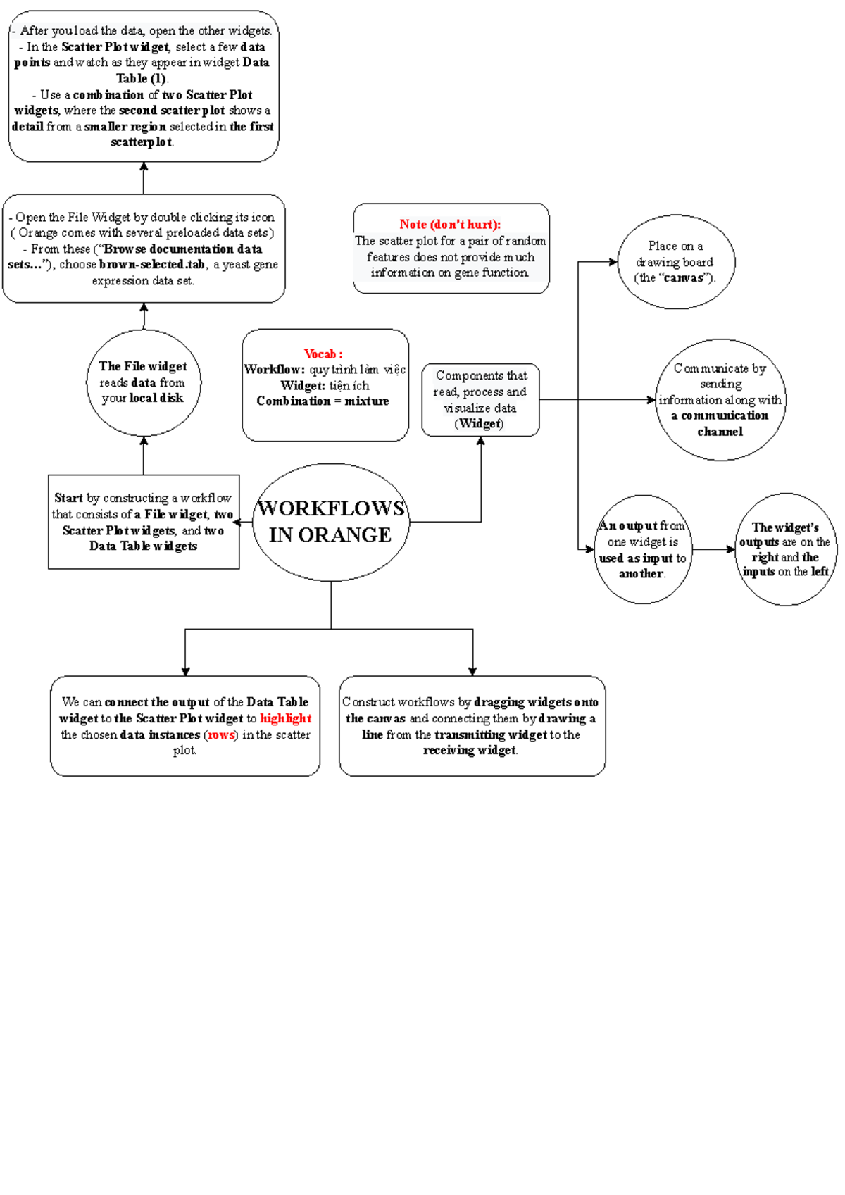 Lesson 1 Workflows in Orange - WORKFLOWS IN ORANGE Components that read ...