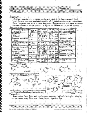 Lab 40 - laboratory class experiment - Aiza Kesodia Mr. Alexander White Organic Chemistry II ...