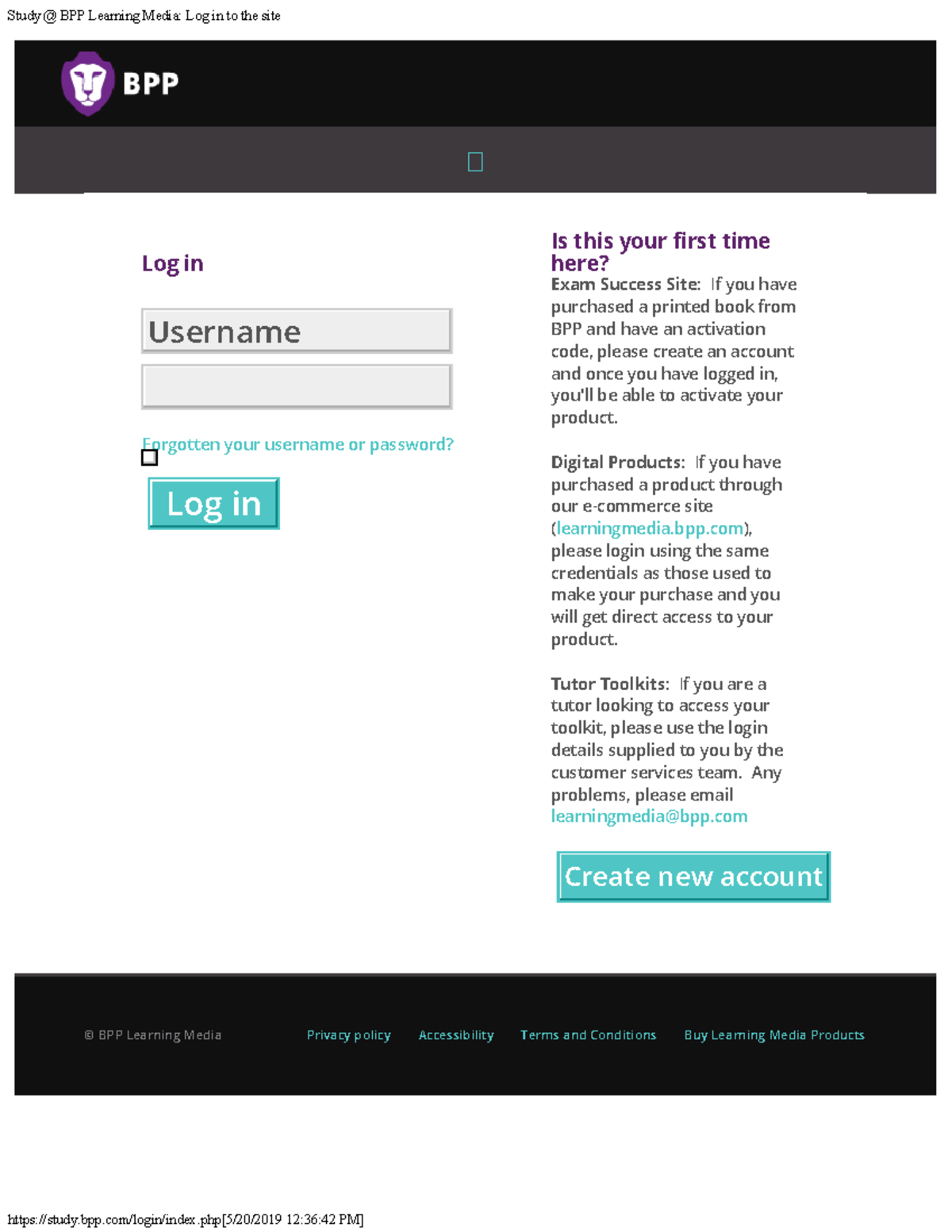 Study @ BPP Learning Media - Study @ BPP Learning Media: Log in to the ...