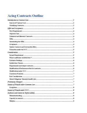 Contracts Essay Format - Contracts Essay Outline & Exam Grid 1. Step 1 -What law applies – - Studocu