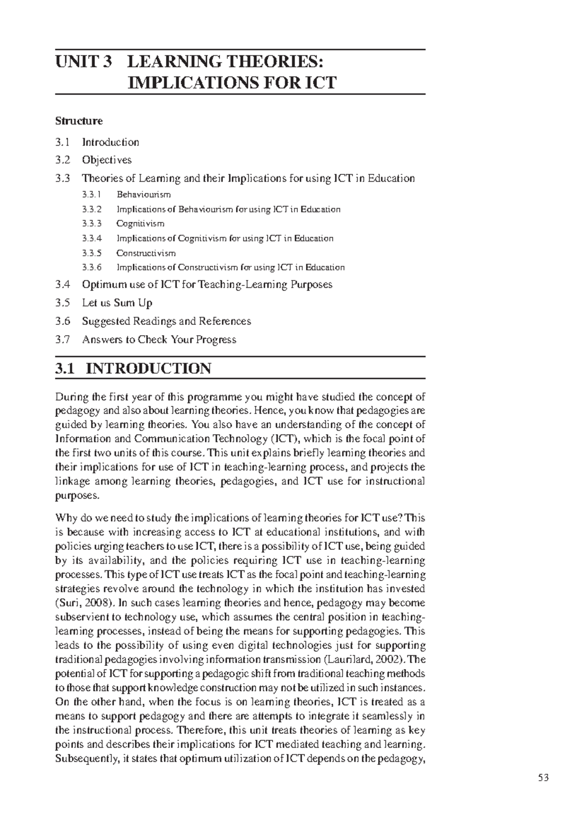 Lesson-3 - Lecture notes - Learning Theories: UNIT 3 LEARNING THEORIES ...