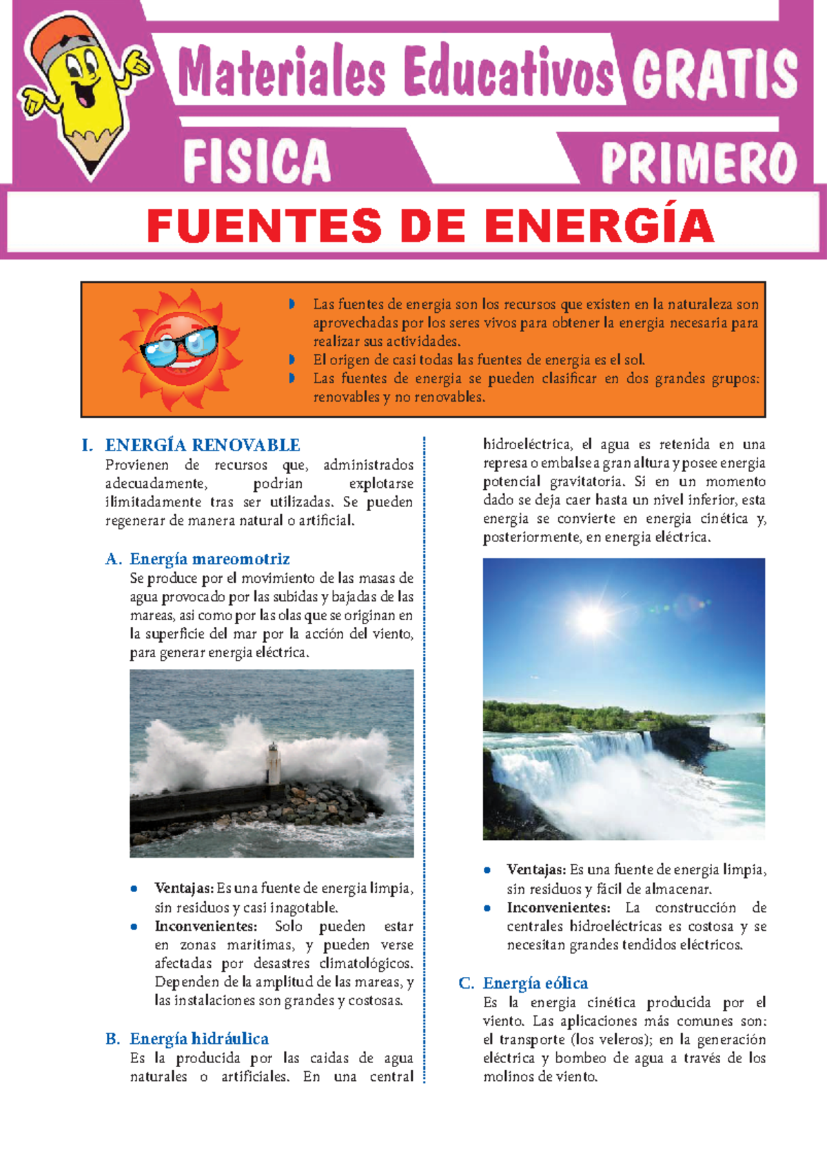 Fuentes%20de%20energ%C3%ADa - Z Las fuentes de energía son los recursos ...