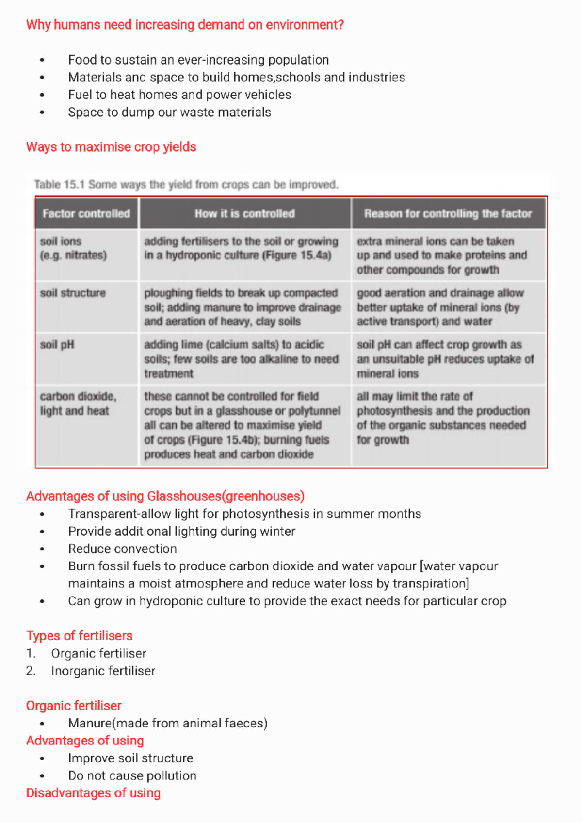 Human influences - Why humans need increasing demand on environment ...