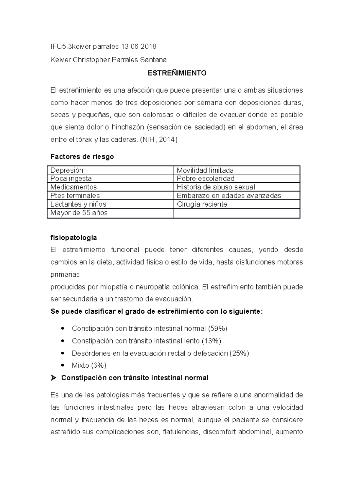Estreñimiento - Apuntes 5,3 - IFU5 parrales 13 06 2018 Keiver ...