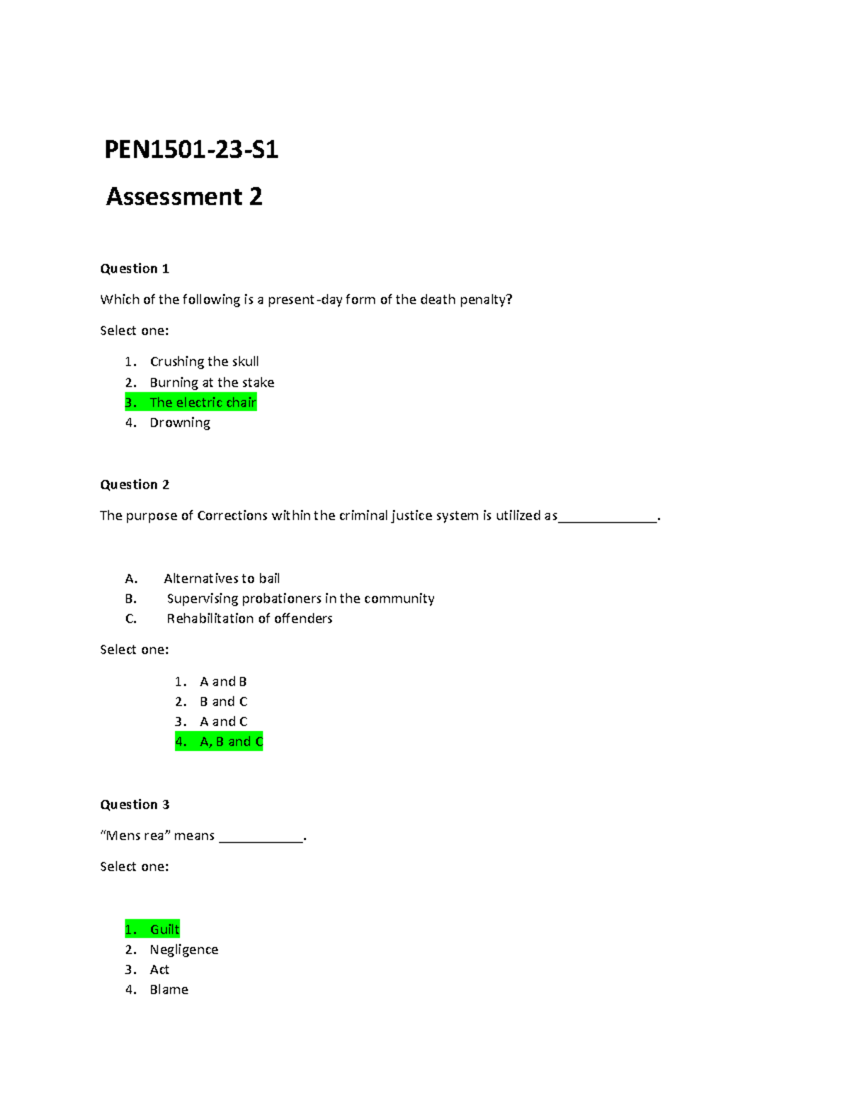 PEN1501 Assignment 2 feedback 240614 192514 - PEN1501- 23 - S ...