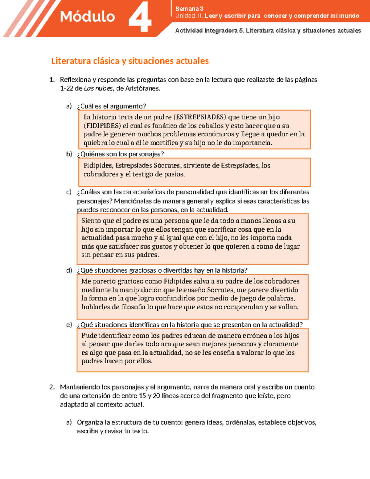 M04 S3 AI5 WORD - ai 5 modulo 4 - Semana 3 Unidad III. Leer y escribir ...