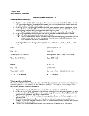Biochem Lab Report on PH - Ariana Clough TA Biochemistry Lab 9 ...