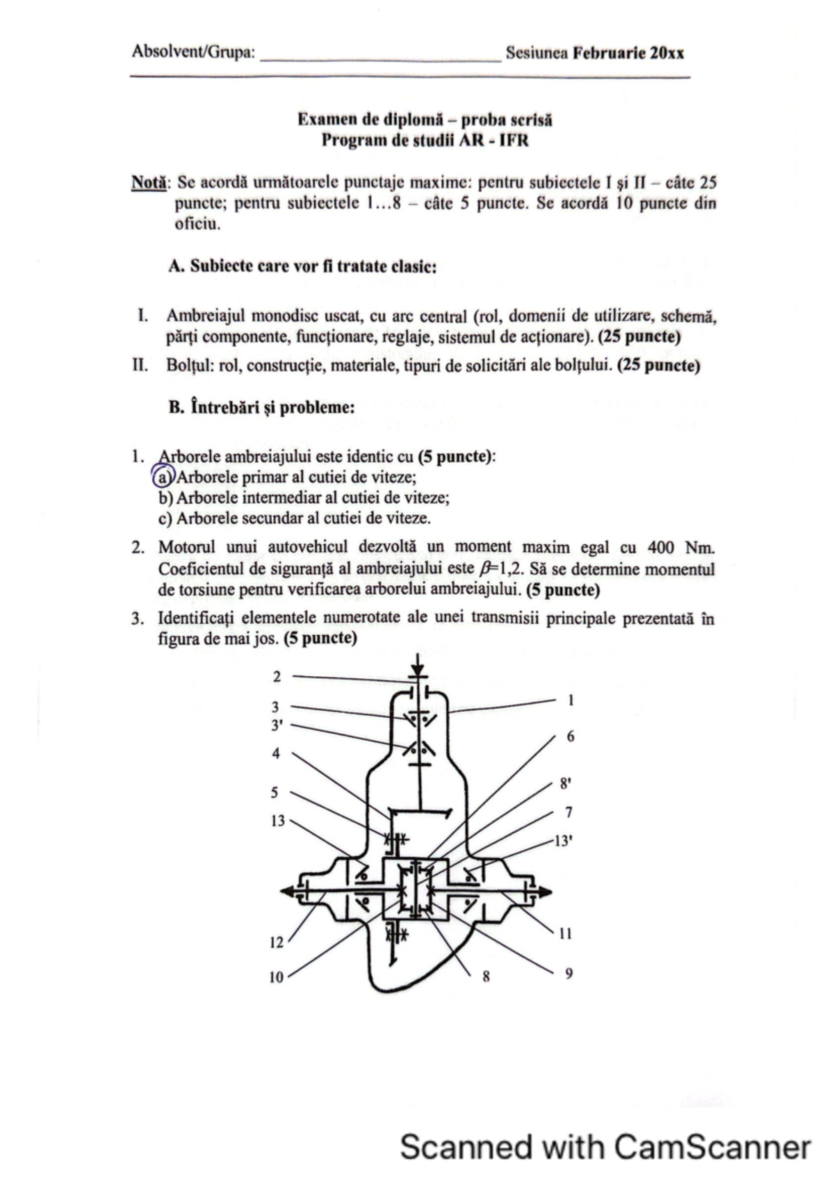 Cam Scanner 06-22-2024 18 - Sesiunea Februarie 20xx Examen de diploma ...