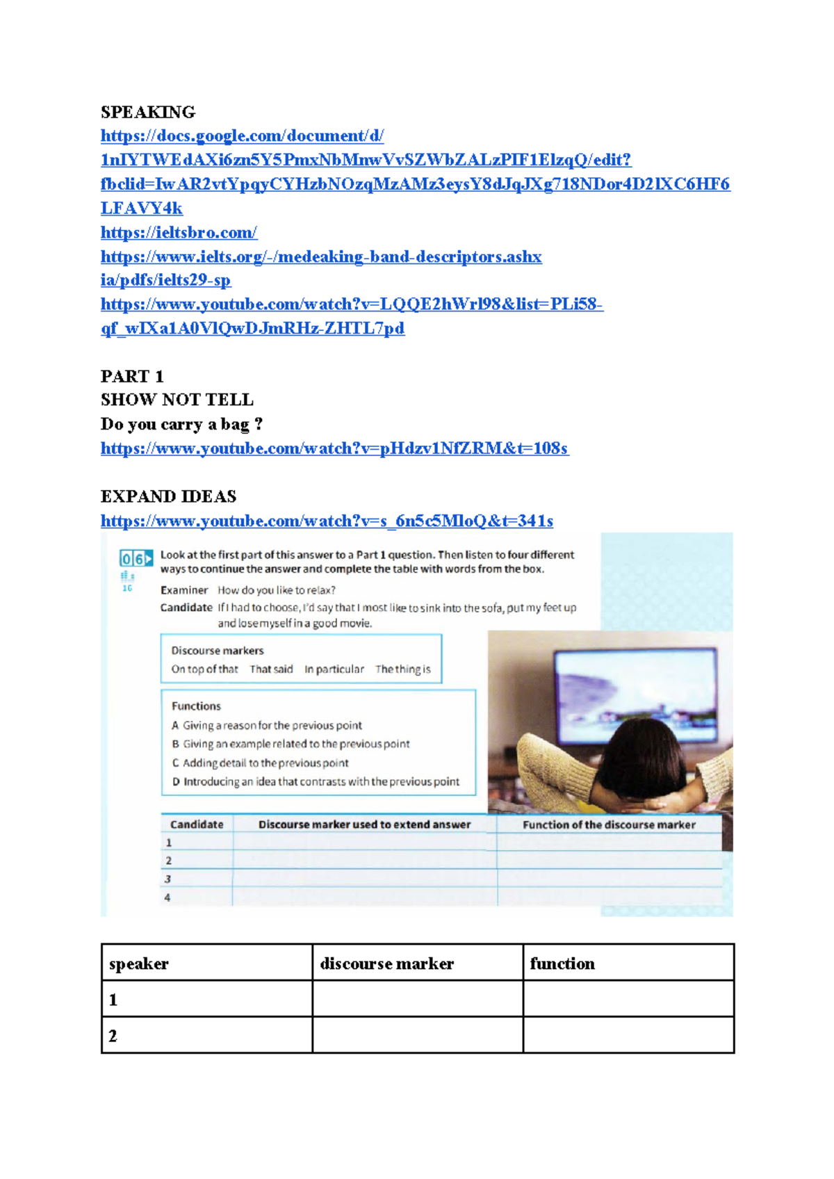 Lesson 1 - Thong ke ung dung - SPEAKING docs.google/document/d/ - Studocu
