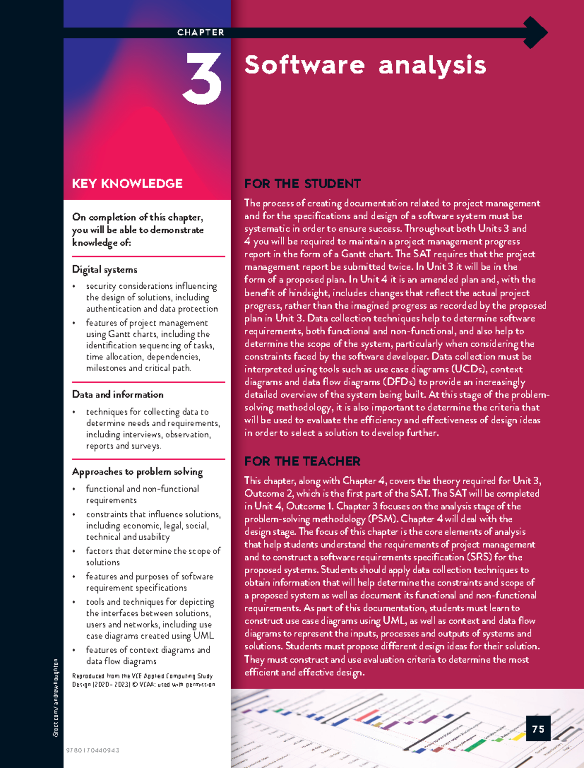 Chapter 3 Software analysis - iStock/andrewhoughton Software analysis KEY KNOWLEDGE ####### On ...