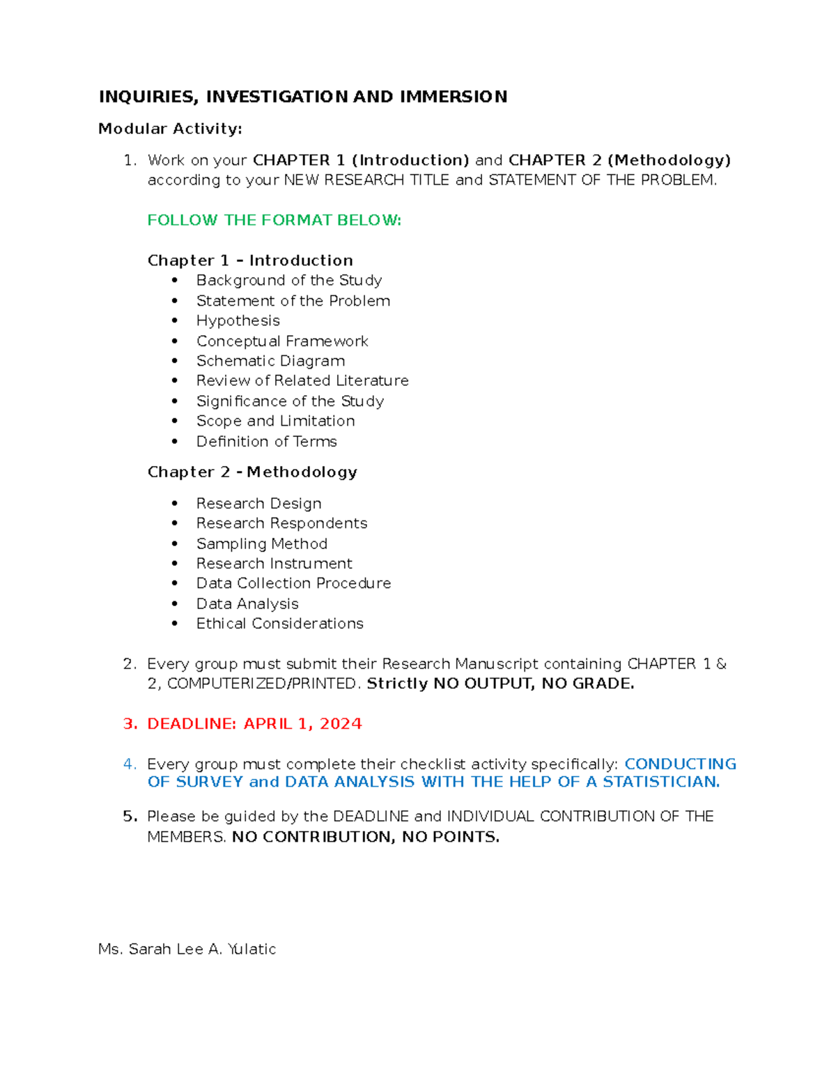 Inquiries Module Guidelines - INQUIRIES, INVESTIGATION AND IMMERSION ...