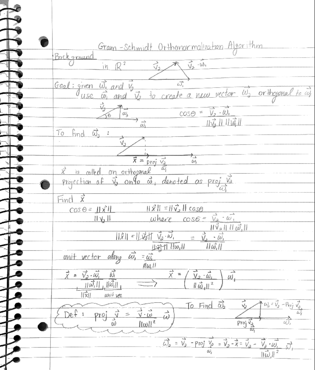 Gram-Schmidt orthonormalization - Math 20F - Studocu