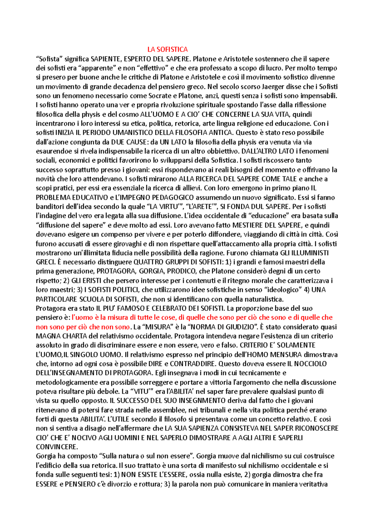 LA Sofistica filosofia - LA SOFISTICA “Sofista” significa SAPIENTE ...