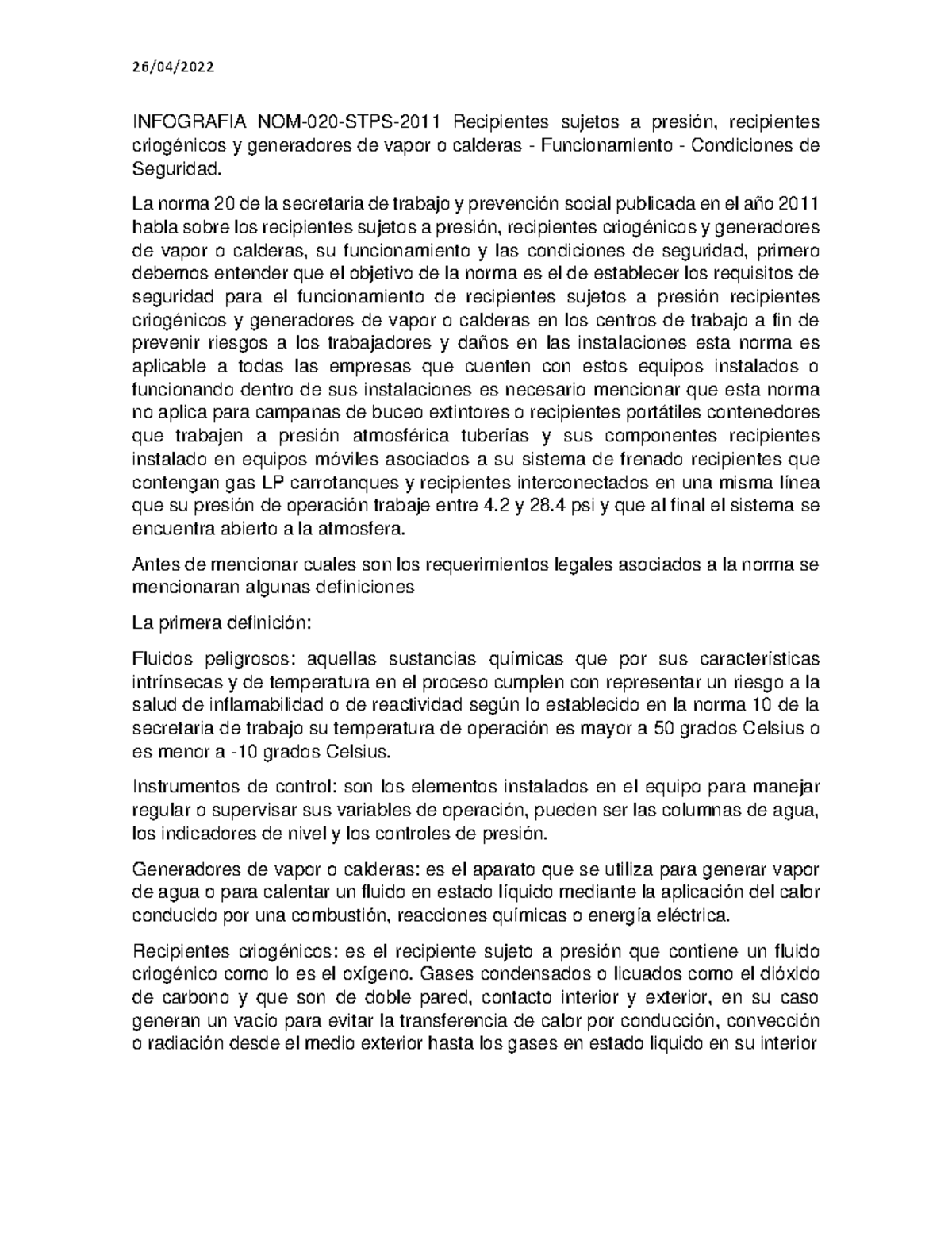 Infografia NOM 020 - 26/04/ INFOGRAFIA NOM-020-STPS-2011 Recipientes ...