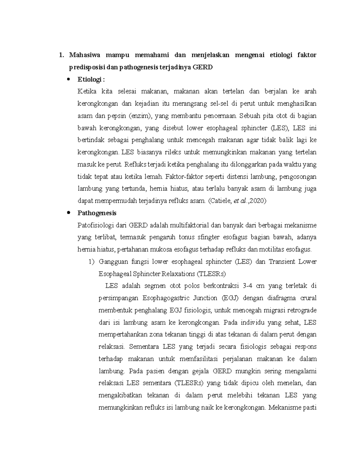 Mahasiwa mampu memahami dan menjelaskan mengenai etiologi faktor ...