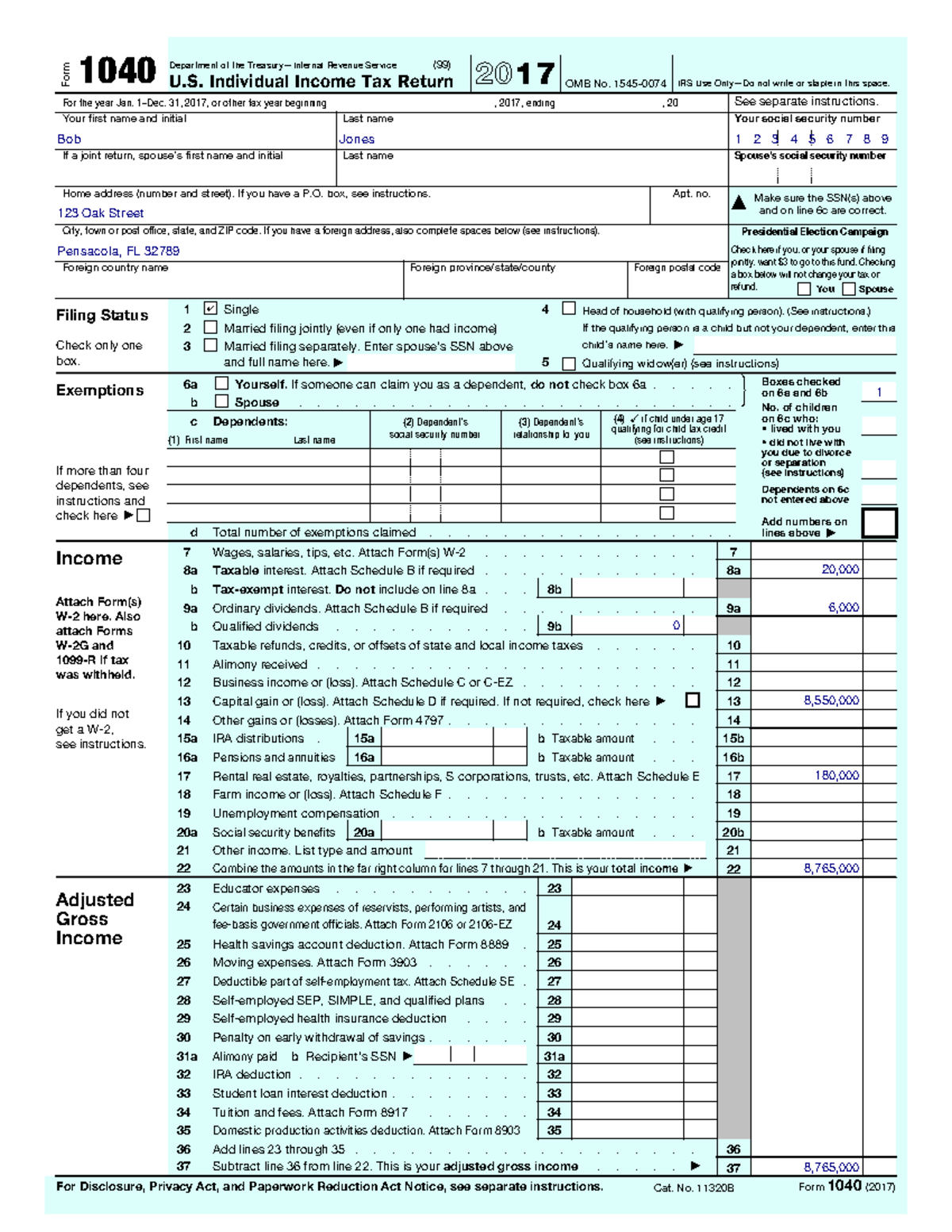 1 - Form 1040 - 1040 - Form 1040 Department of the Treasury—Internal ...
