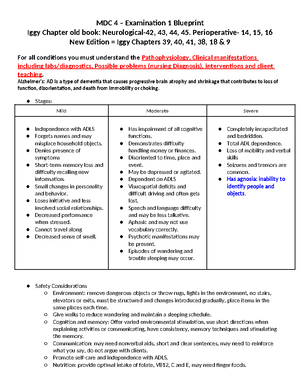 MDC 2 exam 1 study guide - MDC II exam Blueprint Locate answers in your ...