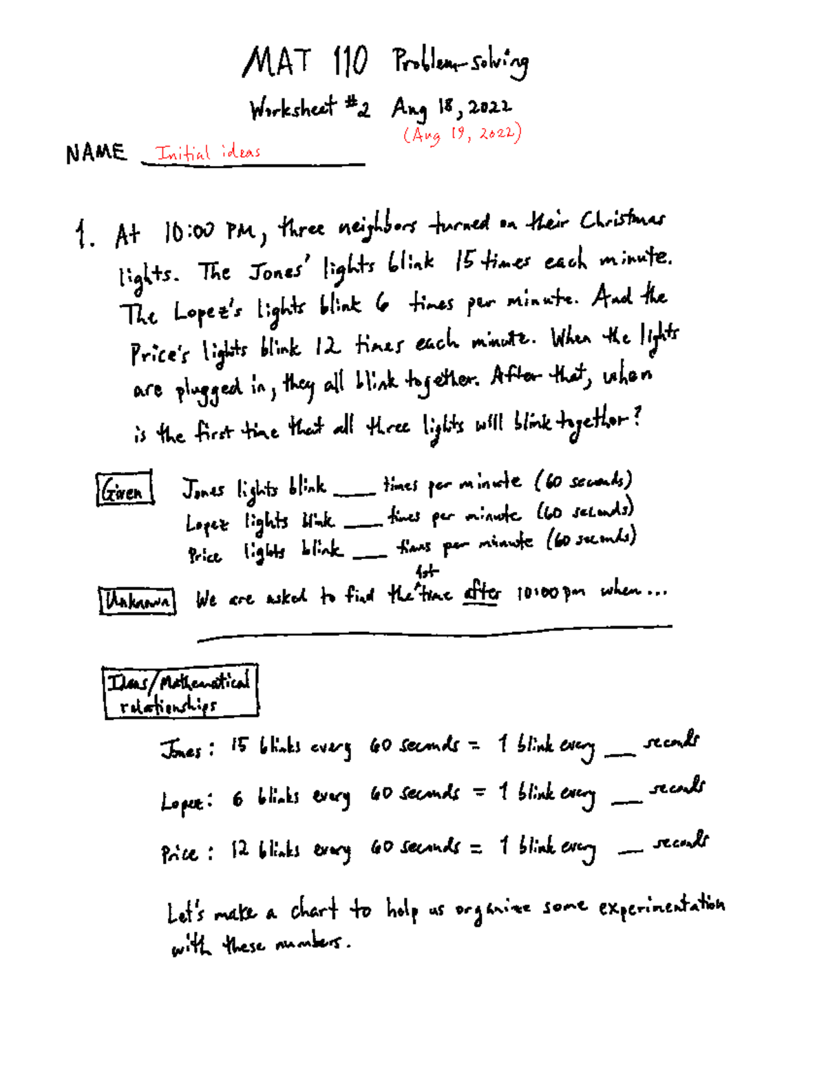 110 02 08 19 WS 02 Initial Ideas MAT 110 Studocu