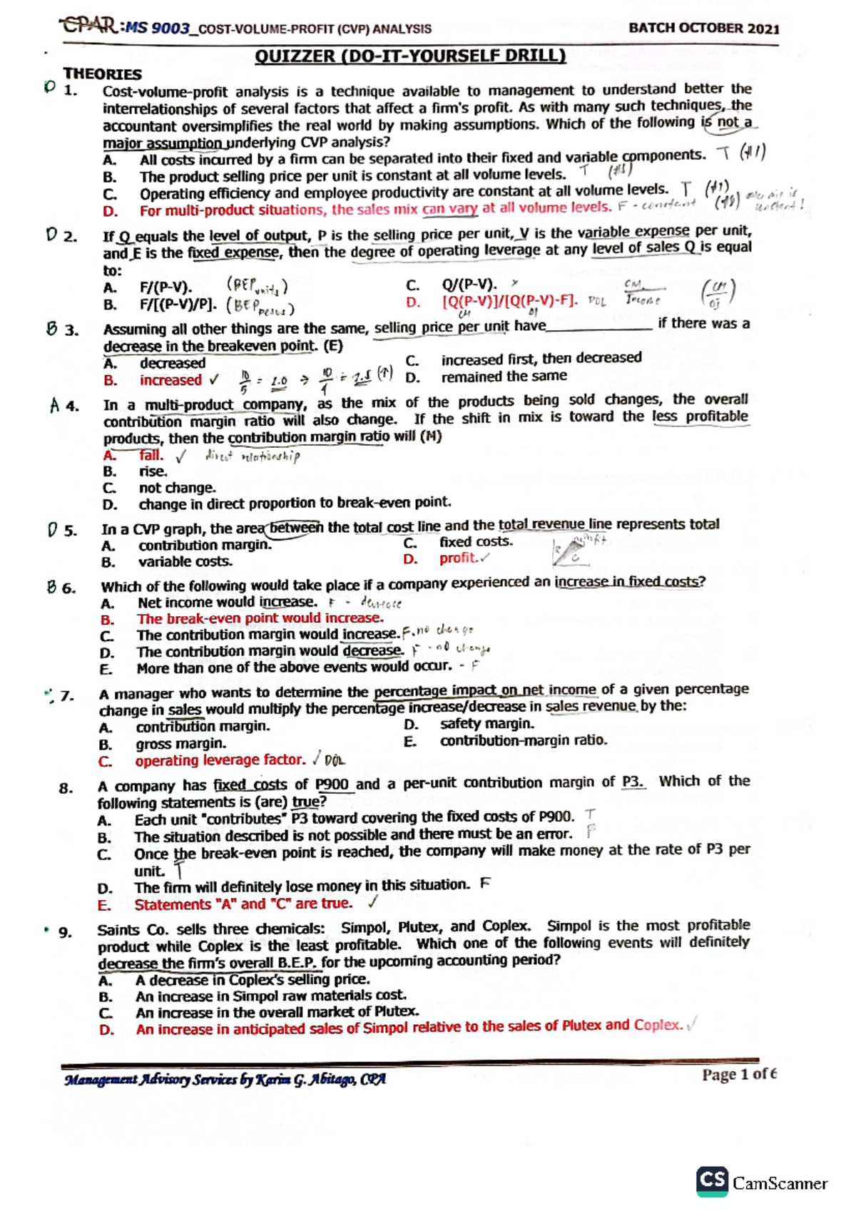 CPAR-B90-MAS-9003-ST - Accountancy - Studocu