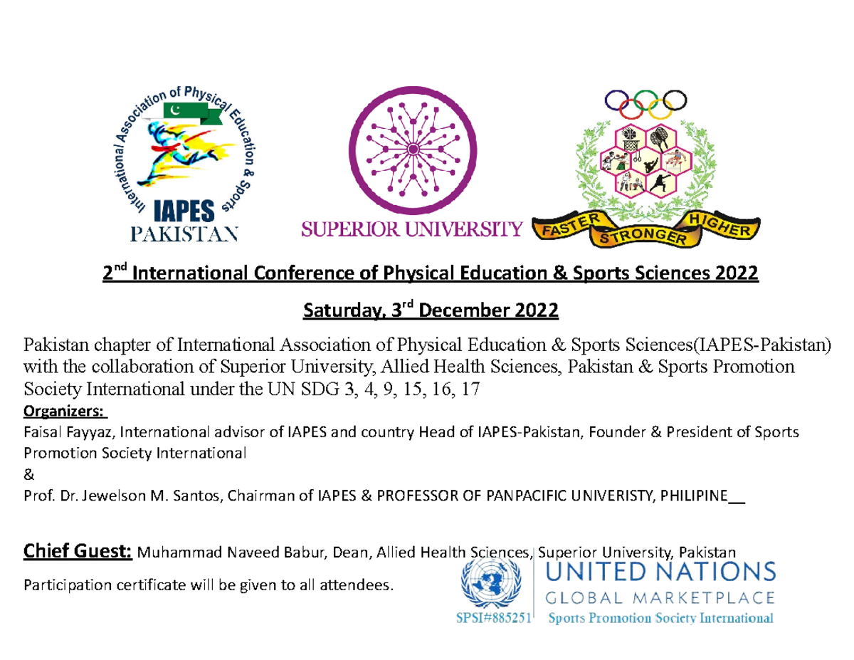 Conference 3DEC2022 for superior - 2 nd International Conference of ...