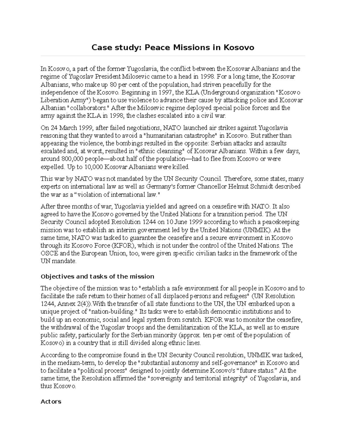 case-study-2-kosovo-case-study-peace-missions-in-kosovo-in-kosovo-a