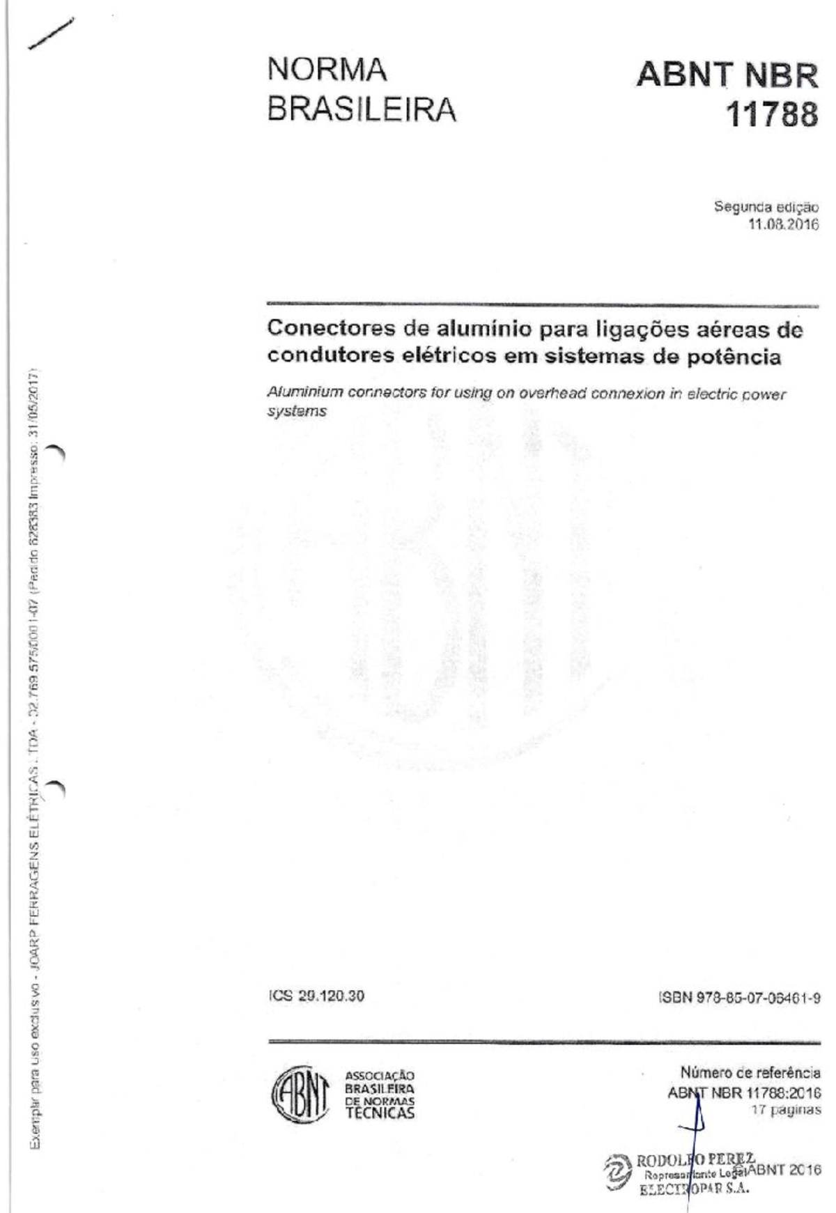 Abnt-nbr-11788-2016 - NORMA ABNT NBR BRASILEIRA 11788 Segunda edição 11 ...